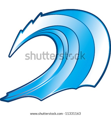 Cartoon Wave Illustration เวกเตอร์สต็อก (ปลอดค่าลิขสิทธิ์) 11331163 ...