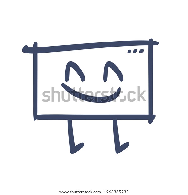 Cartoon Web Page Characterisolated Vector Illustration Stock Vector ...
