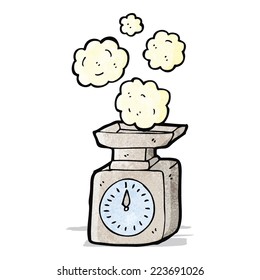 Cartoon Weighing Scales Stock Vector (Royalty Free) 223691026 ...