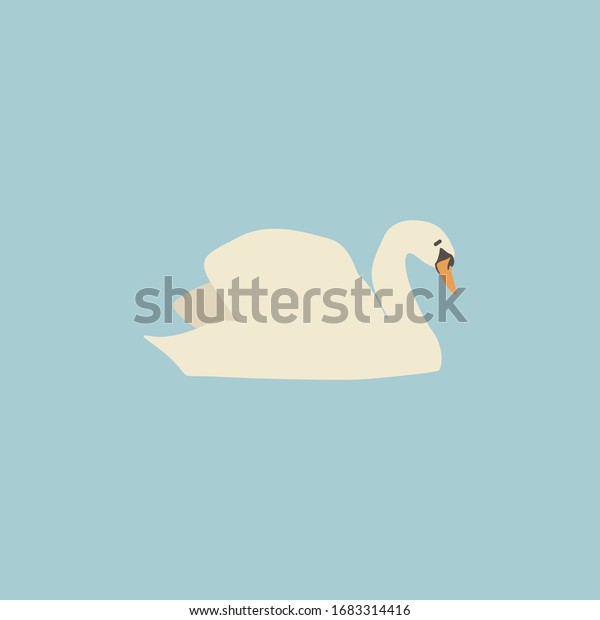 Cartoon White Goose Cute Cartoon White Stock Vector (Royalty Free ...
