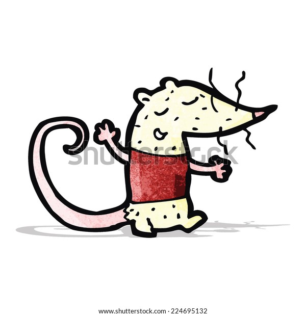 Cartoon White Lab Rat Stock Vector (Royalty Free) 224695132 | Shutterstock