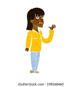 Cartoon Woman Explaining Stock Vector (Royalty Free) 198568460 ...