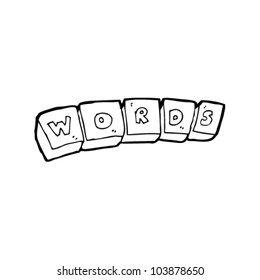 Cartoon Word Blocks Stock Vector (Royalty Free) 103878650 | Shutterstock