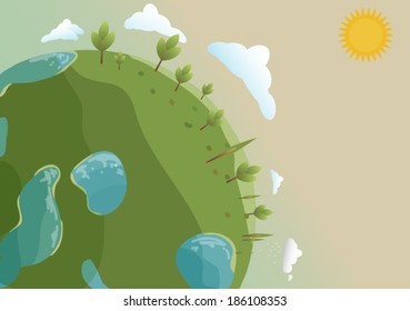 Cartoon World Stock Vector (Royalty Free) 186108353 | Shutterstock