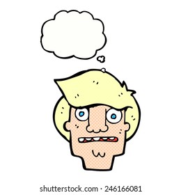 Cartoon Worried Face Stock Vector (Royalty Free) 246166081 | Shutterstock