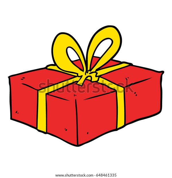 Cartoon Wrapped Gift Stock Vector (Royalty Free) 648461335 | Shutterstock