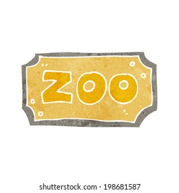 Cartoon Zoo Sign Stock Vector (Royalty Free) 198681587 | Shutterstock