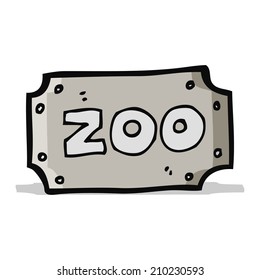 Cartoon Zoo Sign Stock Vector (Royalty Free) 210230593 | Shutterstock