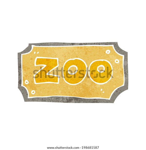 Cartoon Zoo Sign Stock Vector (Royalty Free) 198681587 | Shutterstock
