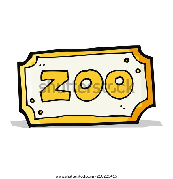 Cartoon Zoo Sign Stock Vector (Royalty Free) 210225415 | Shutterstock