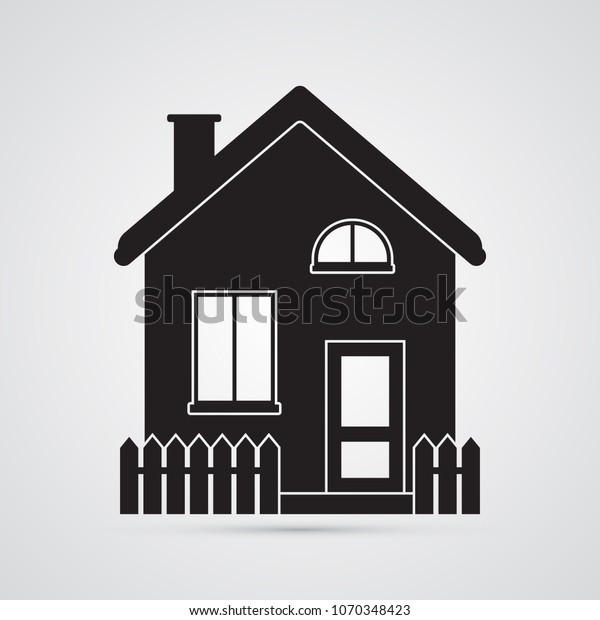 Carved Silhouette Flat Icon Simple Vector Stock Vector (Royalty Free ...
