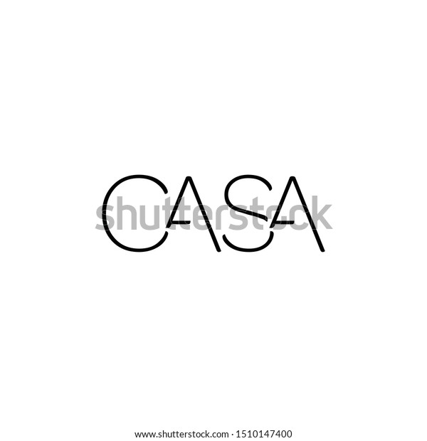 Casa Logo Vector Font Real Estate Stock Vector (Royalty Free) 1510147400