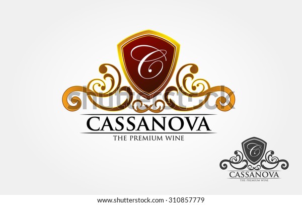 Casanova Royal Professional Crest Logo Classic: vector de stock (libre ...