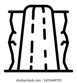 Cascade Icon Outline Cascade Vector Icon Stock Vector (Royalty Free ...