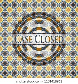 Case Closed Arabic Style Emblem Arabesque Stock Vector (Royalty Free ...