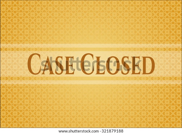 Case Closed Banner Card Stock Vector (Royalty Free) 321879188 ...