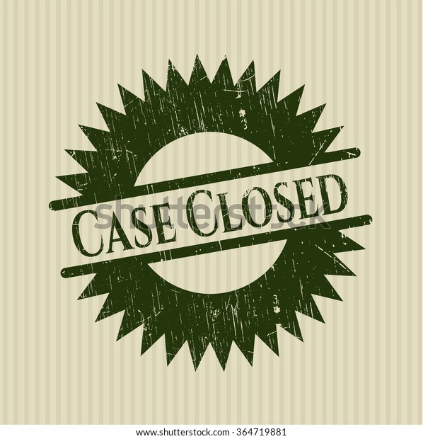 Case Closed Rubber Stamp Grunge Texture Stock Vector (Royalty Free ...
