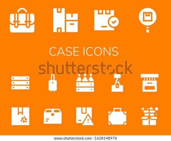 Case Icon Set 14 Filled Case Stock Vector (Royalty Free) 1628148976 ...