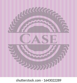 Case Pink Emblem Vintage Vector Illustration Stock Vector (Royalty Free ...
