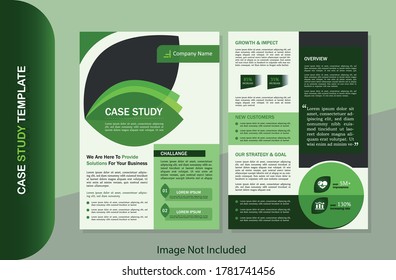 Case Study Business Brochure Template Stock Vector (Royalty Free ...