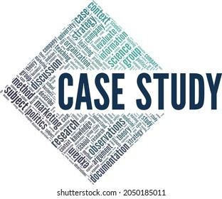 Case Study Vector Illustration Word Cloud Stock Vector (Royalty Free ...