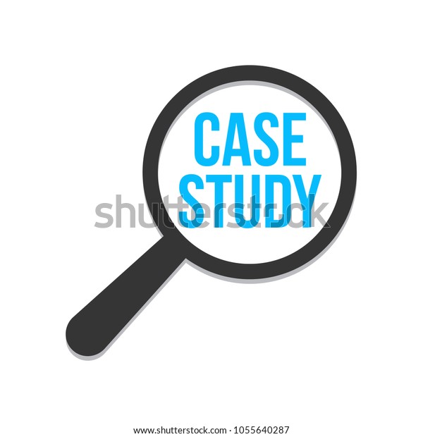 Case Study Word Magnifying Glass Vector: เวกเตอร์สต็อก (ปลอดค่า ...