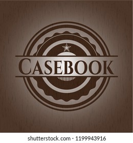 Casebook Wood Emblem Stock Vector (Royalty Free) 1199943916 | Shutterstock