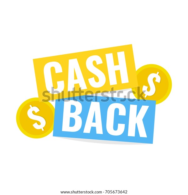 Cash Back Sticker Labels Emblem Cashback Stock Vector (Royalty Free ...