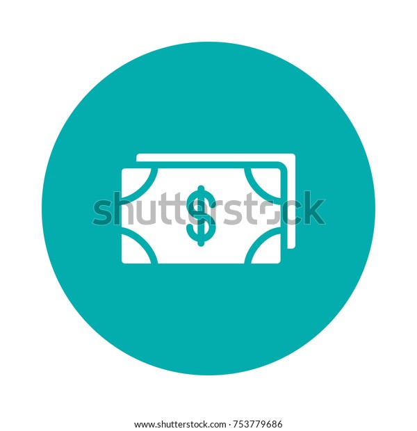 Cash Circle Icon Stock Vector (Royalty Free) 753779686 | Shutterstock