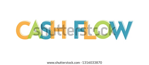 Cash Flow Word Concept Cash Flow Stock Vector (Royalty Free) 1316033870 ...