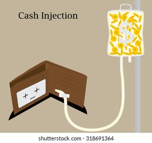 Cash Injection Stock Vector (Royalty Free) 318691364 | Shutterstock