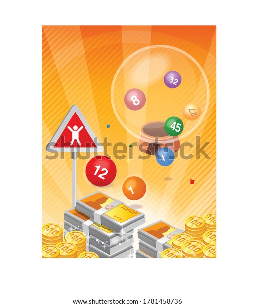 Cash Lotto Event Background Illustrator Stock Vector (Royalty Free ...