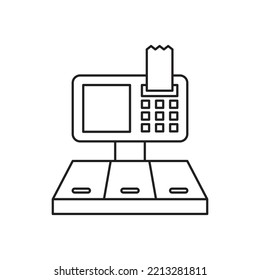 Cash Machine Icon Design Cash Register Stock Vector (Royalty Free ...