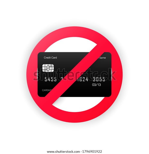 Cash Only Stop Sign No Debit Stock Vector (Royalty Free) 1796901922 ...