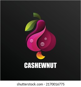 Cashew Nut Colorful Logo Template Stock Vector (Royalty Free ...