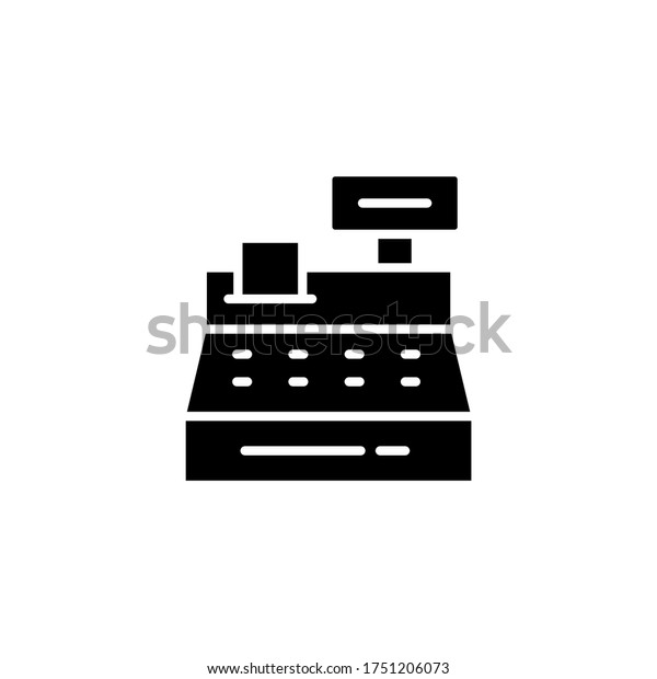 Cashier Check Icon Simple Vector Black Stock Vector (Royalty Free ...