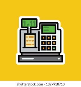 Cashier Flat Design Vector Illustration Stock Vector (Royalty Free ...