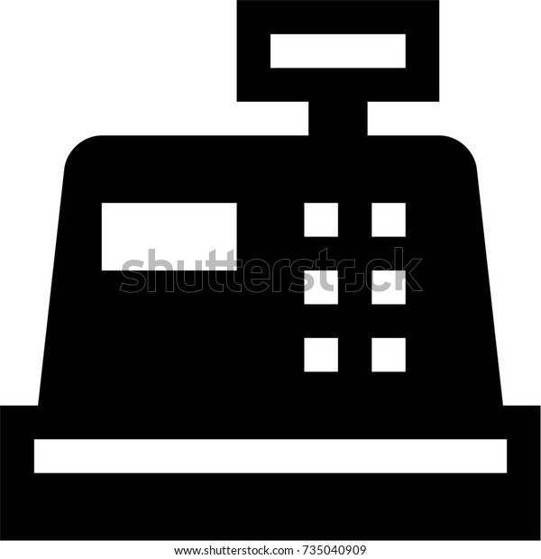 Cashier Machine Stock Vector (Royalty Free) 735040909 | Shutterstock