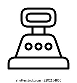Cashier Machine Symbol Icon Vector Illustration Stock Vector (Royalty ...