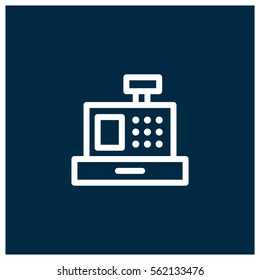 Cashier Vector Icon Pay Symbol Modern Stock Vector (Royalty Free ...