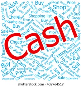Cashword Cloud Art Background Stock Vector (Royalty Free) 402964492 ...