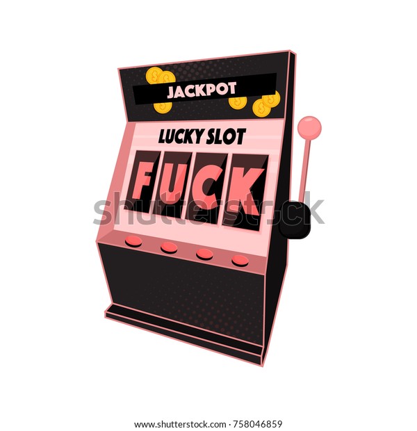 Casino Machine Print Jackpot Lucky Slot Stock Vector (Royalty Free ...