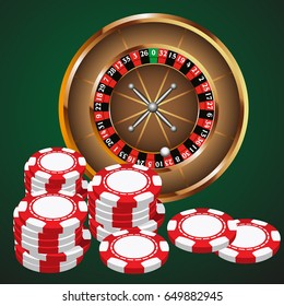 Casino Roulette Chips Stock Vector (Royalty Free) 649882945 | Shutterstock