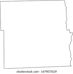 Cass County Map State North Dakota Stock Vector (Royalty Free ...