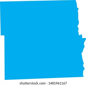 Cass County Map State North Dakota Stock Vector (Royalty Free ...