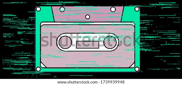 Cassette Tape Obsolete Data Storage Pixel Stock Vector (Royalty Free ...