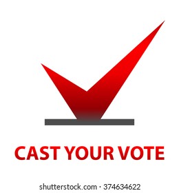 Cast Your Vote Symbols Vector Design Stock Vector (Royalty Free ...