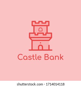 Castle Bank Logo Template Icon Vector Stock Vector (Royalty Free ...