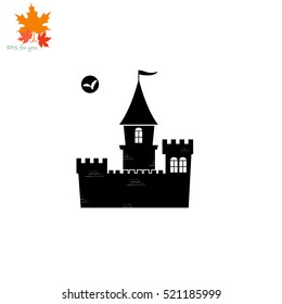 Castle Icon Simple Illustration Stock Vector (Royalty Free) 521185999 ...