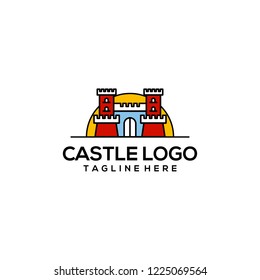 Castle Logo Design Stock Vector (Royalty Free) 1225069564 | Shutterstock